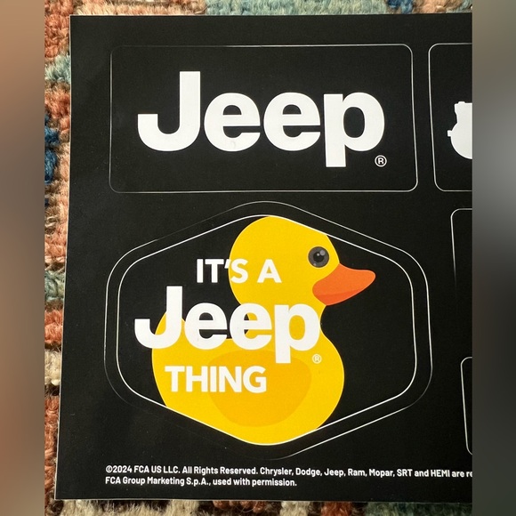Jeep | Design | Official Jeep Mopar Vinyl Sticker Sheet With 7 Stickers ...